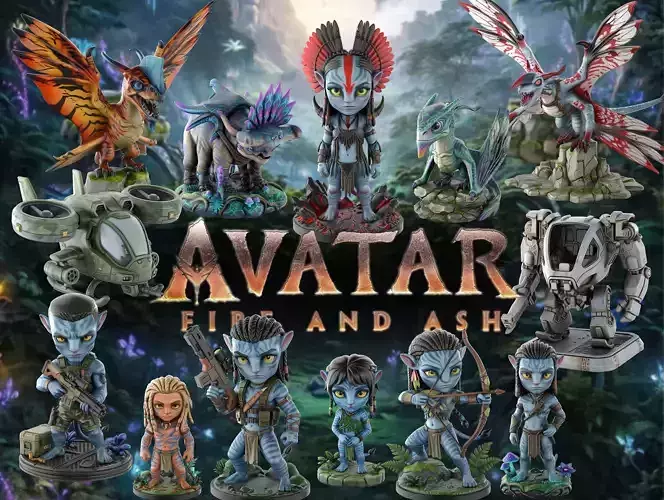 Avatar Fire and Ash 3D Characters STL and GLB Files 3D model 3D ...