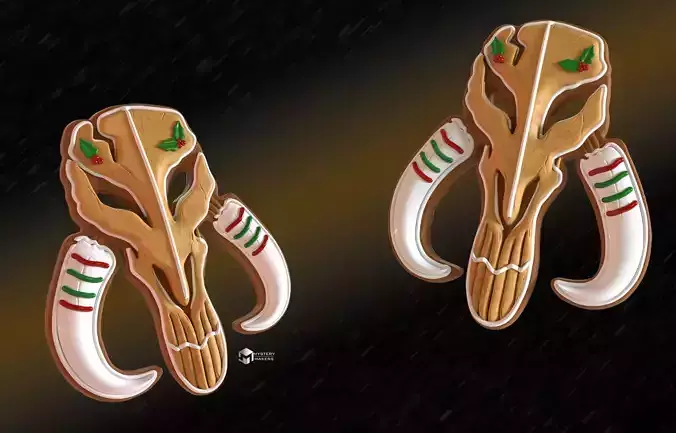 Gingerbread mythosaur cookie 3D model 3D printable | CGTrader