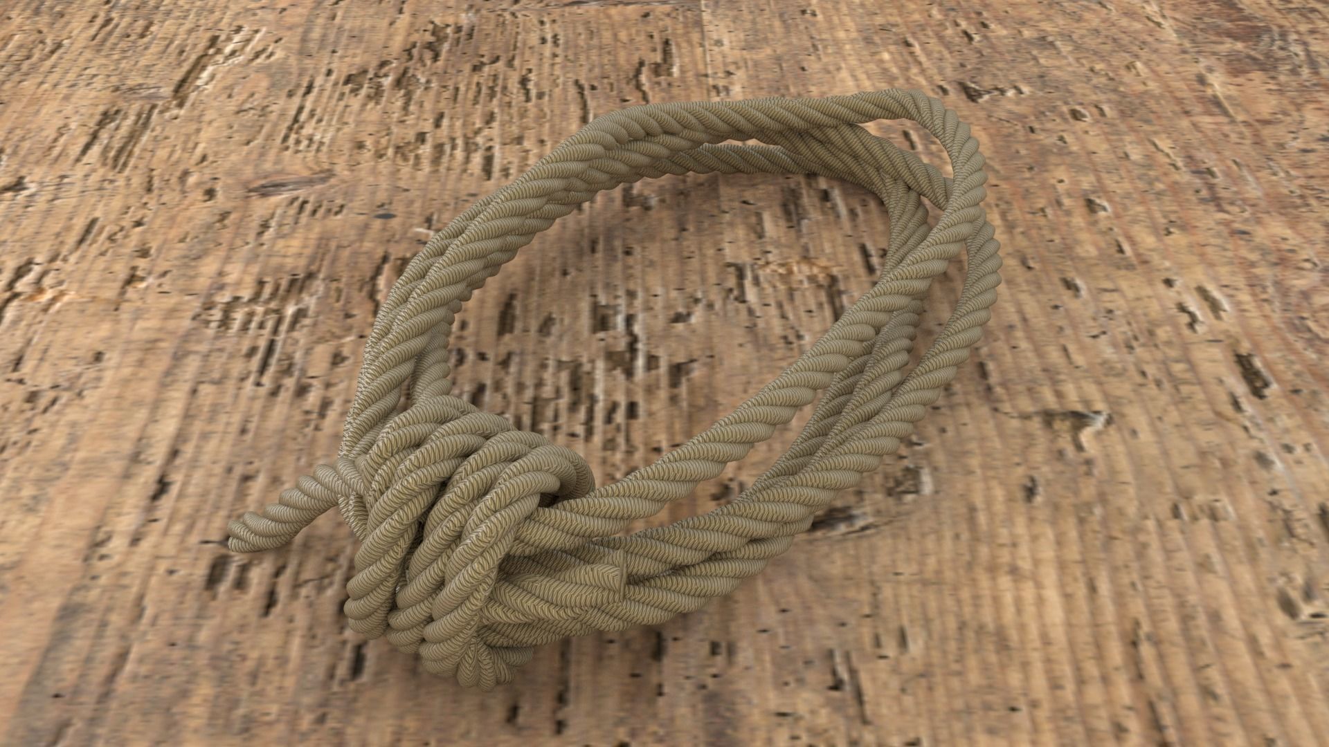 COILED ROPE 3D model | CGTrader