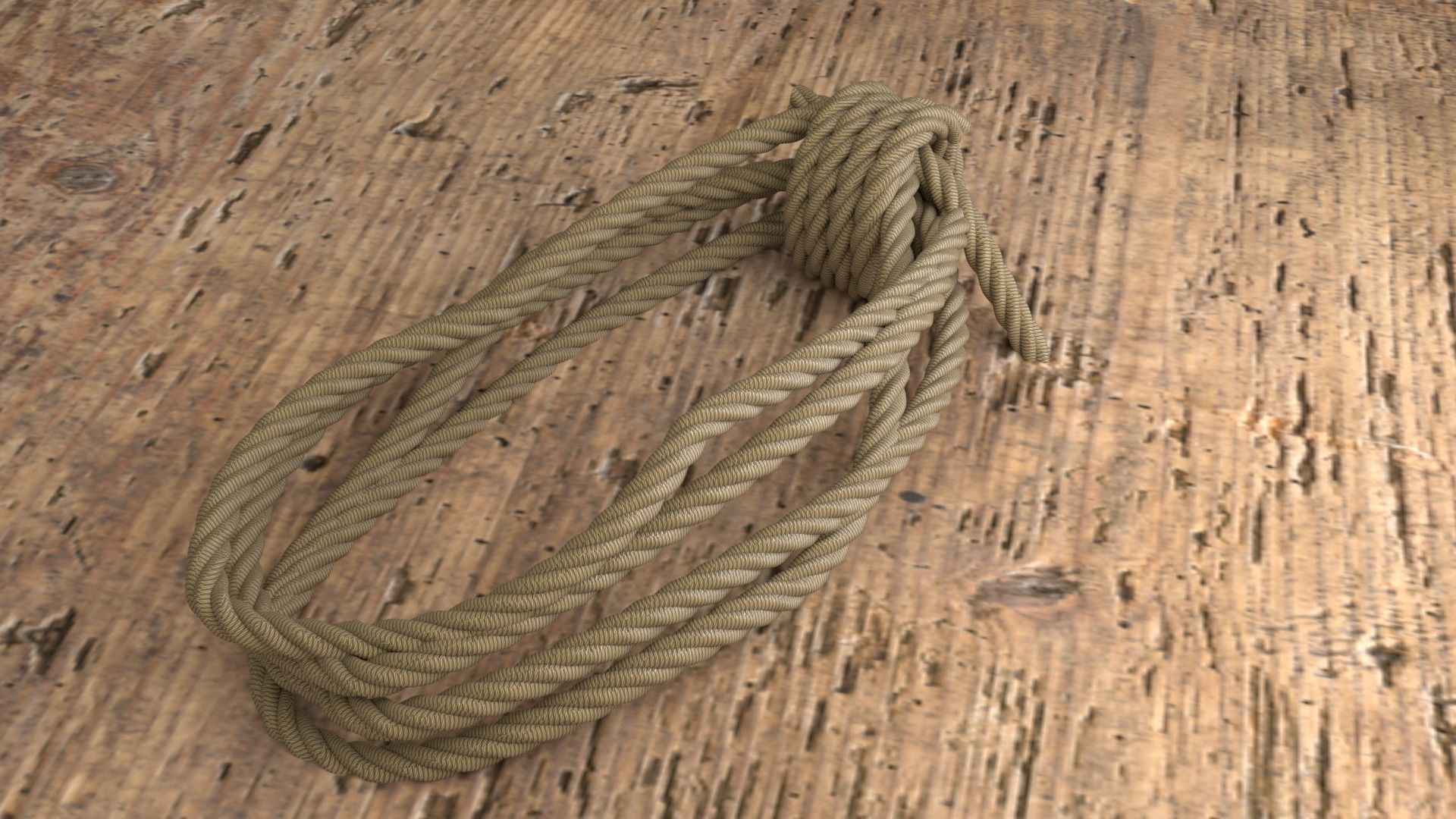 COILED ROPE 3D model | CGTrader