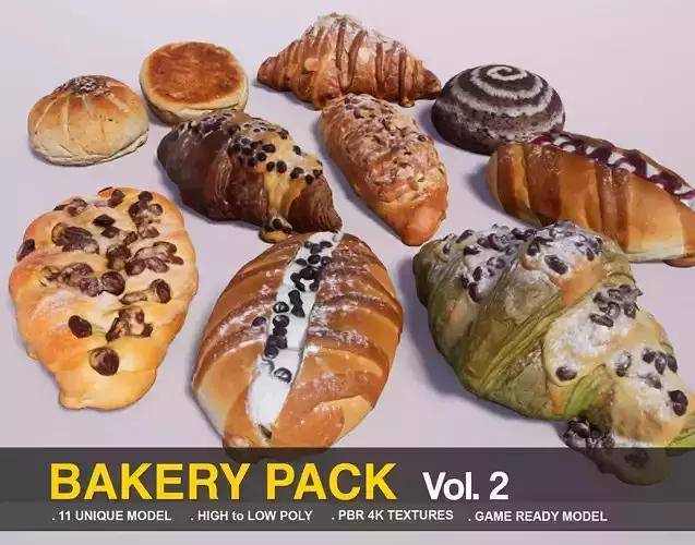 Bakery Pack Vol 2 3D model | CGTrader