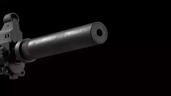 3D model HK UMP 45 QD Suppressor VR / AR / low-poly | CGTrader