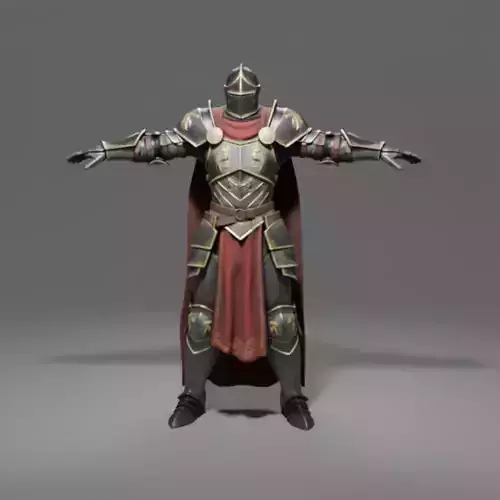 3D model Medieval Knight Character 3D Model Game Ready CGI Warrior VR ...