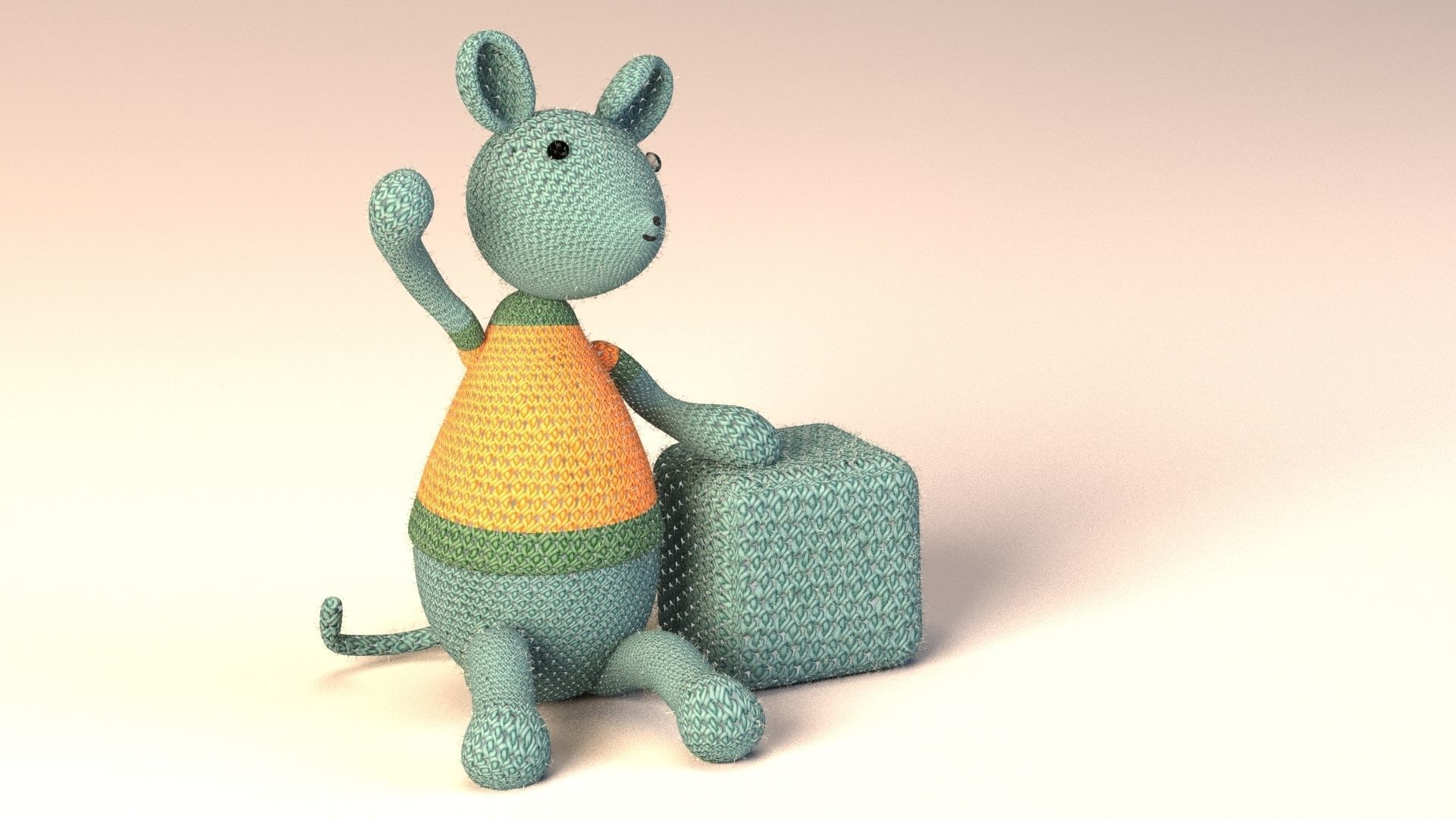 3D model Yarn wire mouse toy VR / AR / low-poly rigged | CGTrader