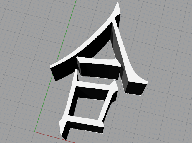 China words free 3D model | CGTrader