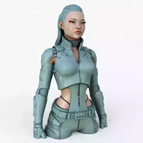 Futuristic Female High Detail 3D model | CGTrader