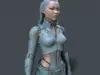 Futuristic Female High Detail 3D model | CGTrader