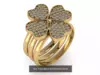 Clover Ring collection free 3D Model Pack 3D printable | CGTrader