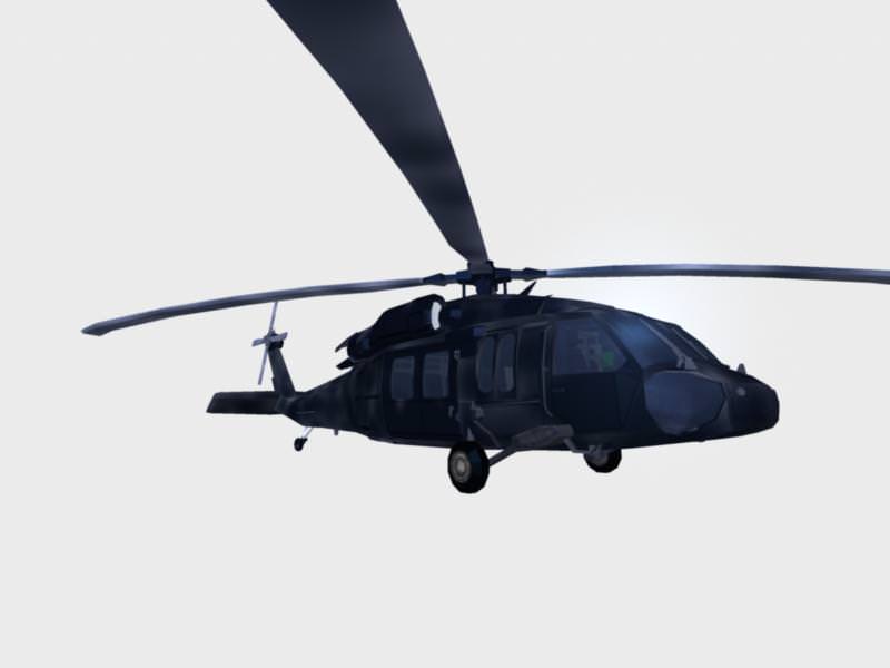 Black-Hawk Chopper 3D model | CGTrader