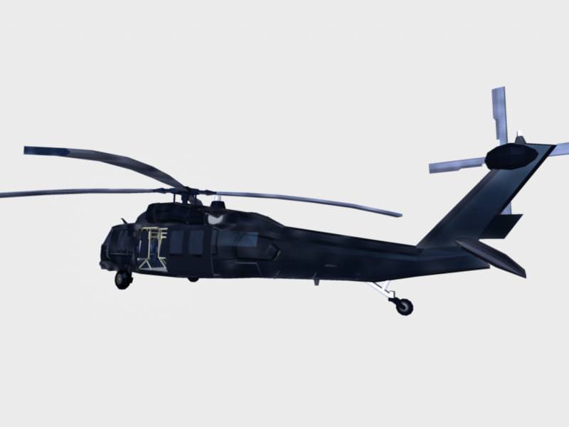 Black-Hawk Chopper 3D model | CGTrader