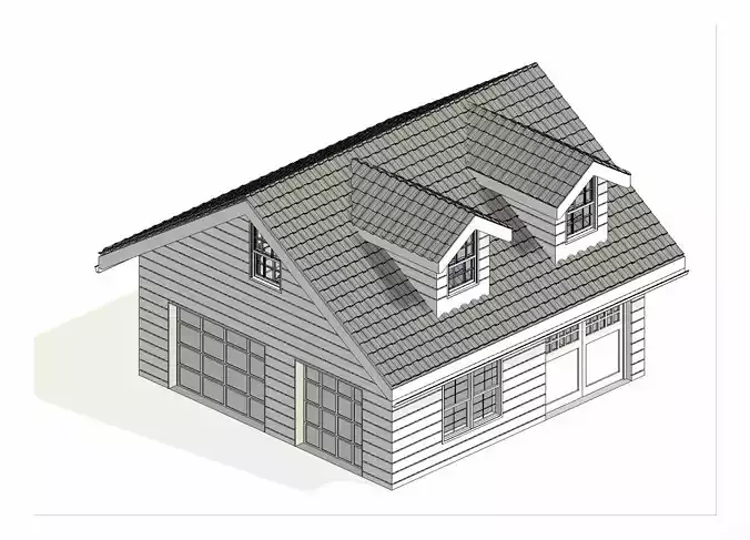 Detached Garage 3D 3D model | CGTrader