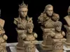 Game Throne Medieval Chess Pieces Set Throne Inspired Bust Chess 3D ...