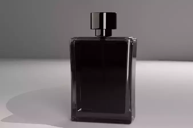 Perfume Bottle 3D Model Smoke Grey Glass 3D model | CGTrader