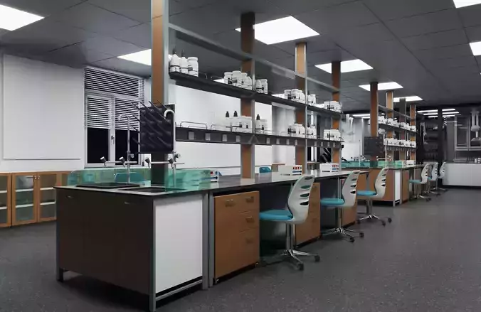 3D model Modern Science Laboratory VR / AR / low-poly | CGTrader
