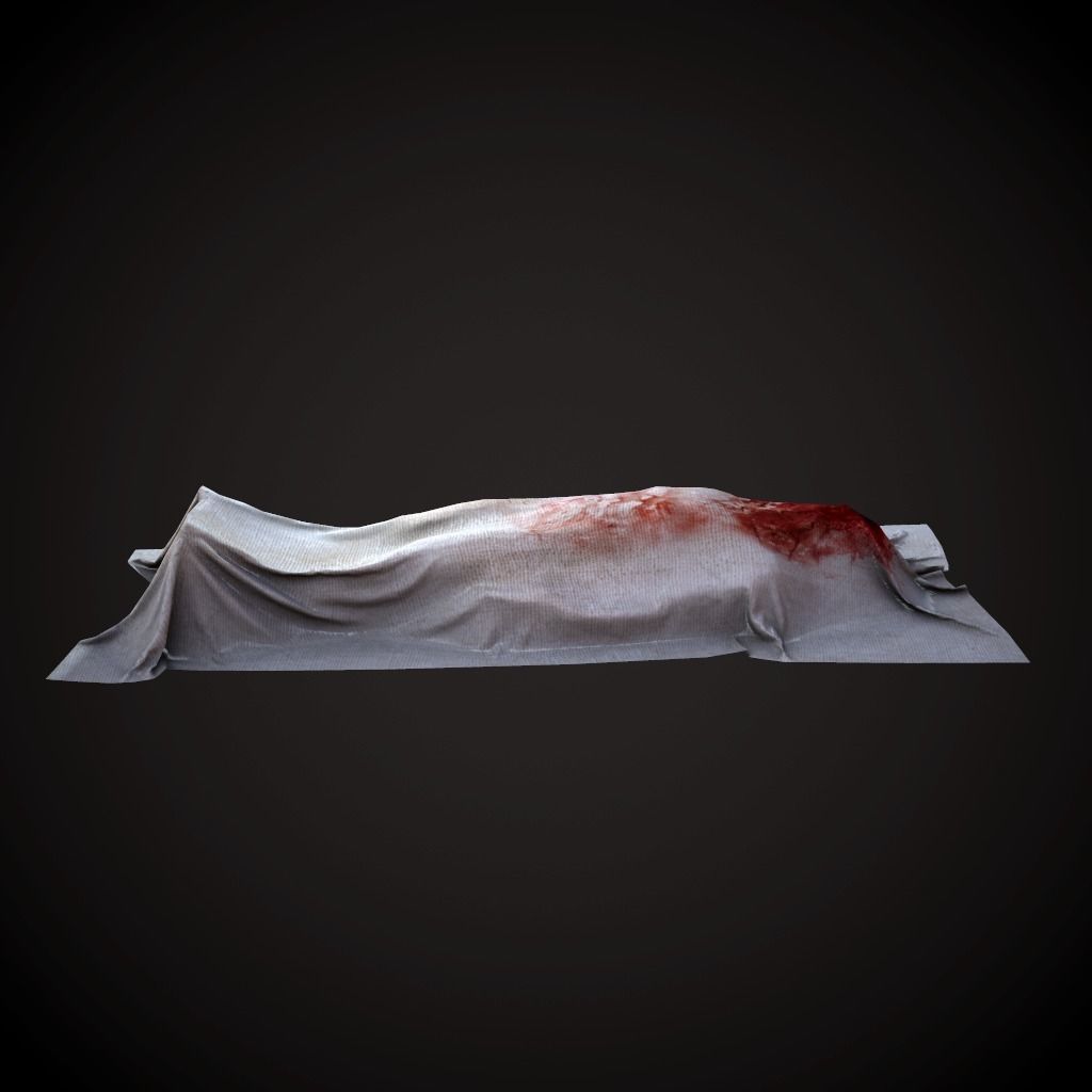 3D model Dead Man under cloth VR / AR / low-poly | CGTrader