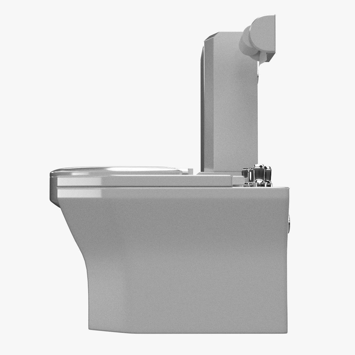 Toilet And Bidet 3D model | CGTrader