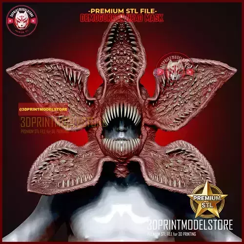 Demogorgon Head Mask - Stranger Things - Halloween Cosplay 3D model 3D ...