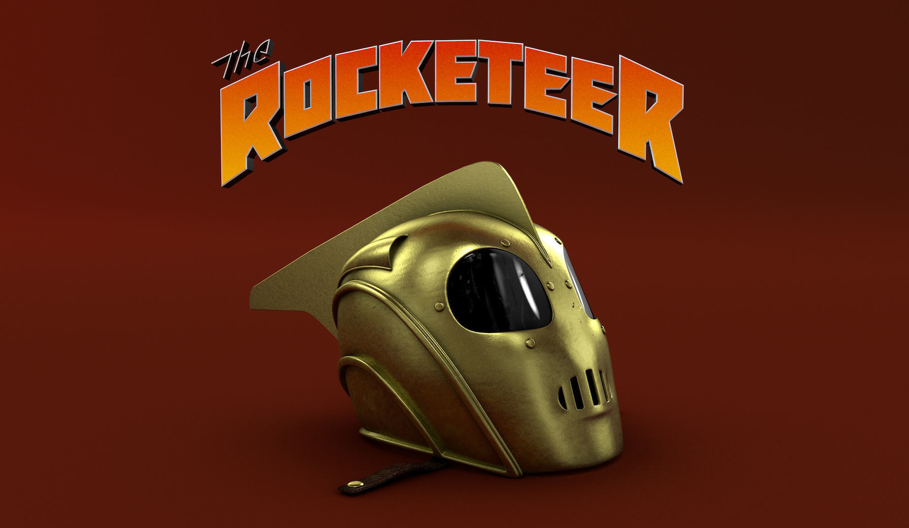 THE ROCKETEER helmet with script 3D model 3D model | CGTrader