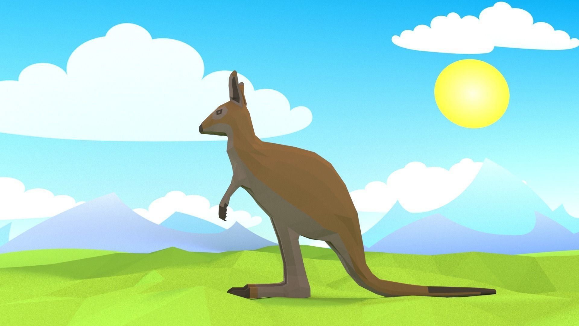 3D model AUSTRALIAN NATIVE ANIMALS VR / AR / low-poly | CGTrader