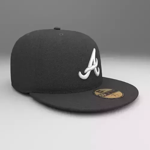 3D model NEWERA 59 Fifty Atlanta Braves VR / AR / low-poly | CGTrader