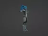 3D model Stylized Sci-Fi Anime Female Character Game-Ready 3D Model PBR ...