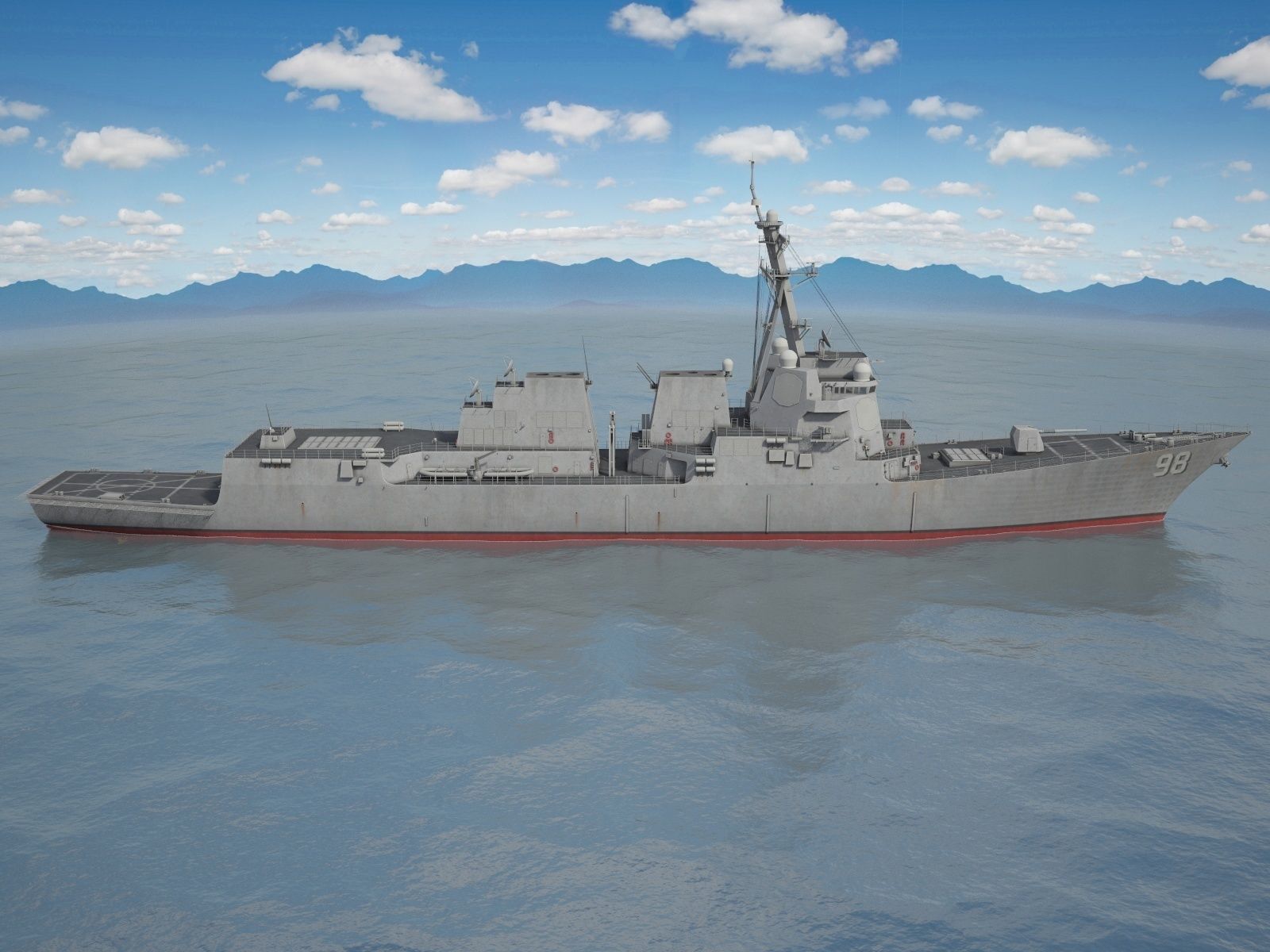 USS Forrest Sherman DDG98 Destroyer 3D model | CGTrader