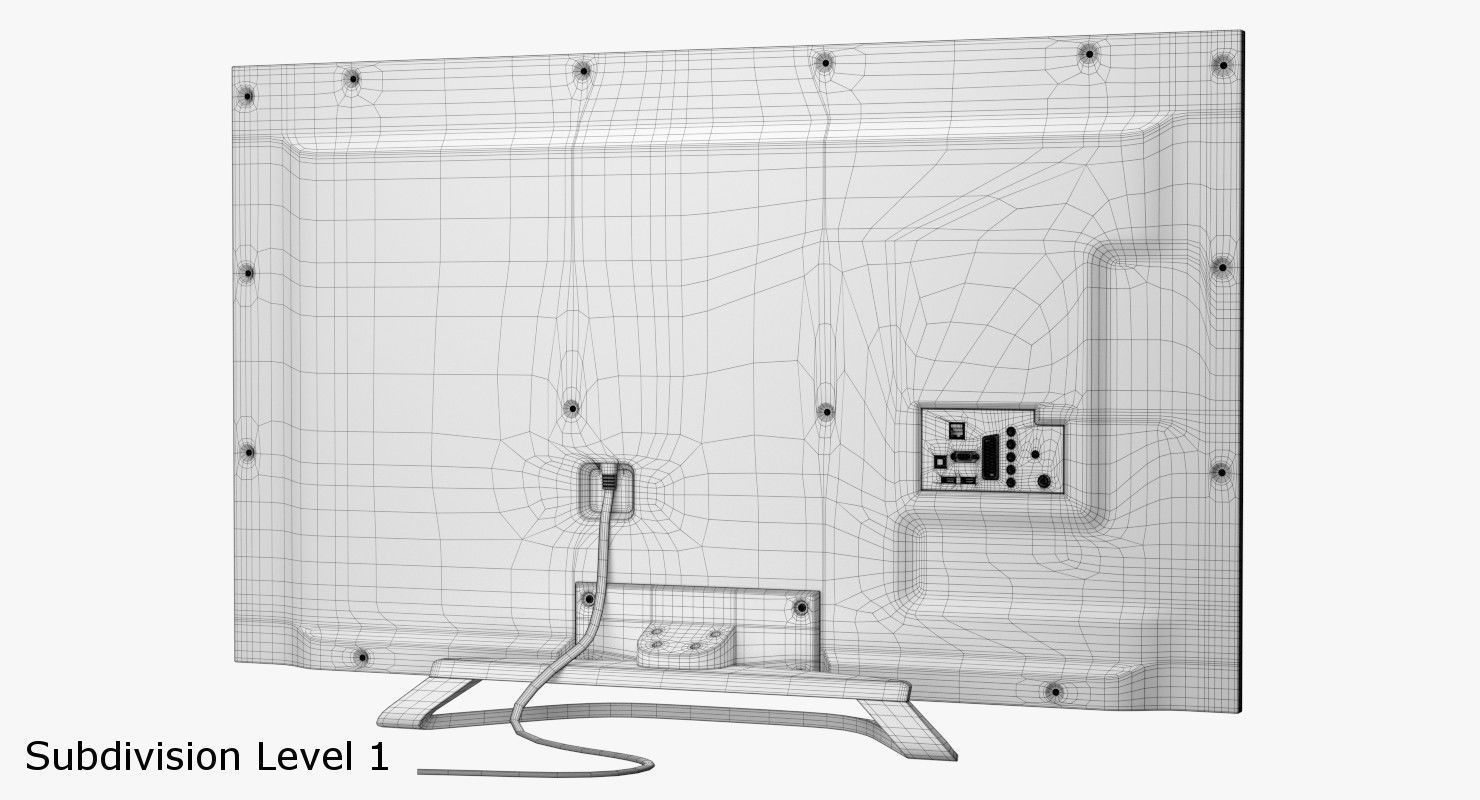 LED Television 3D model | CGTrader