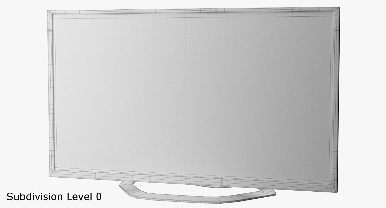 LED Television 3D model | CGTrader