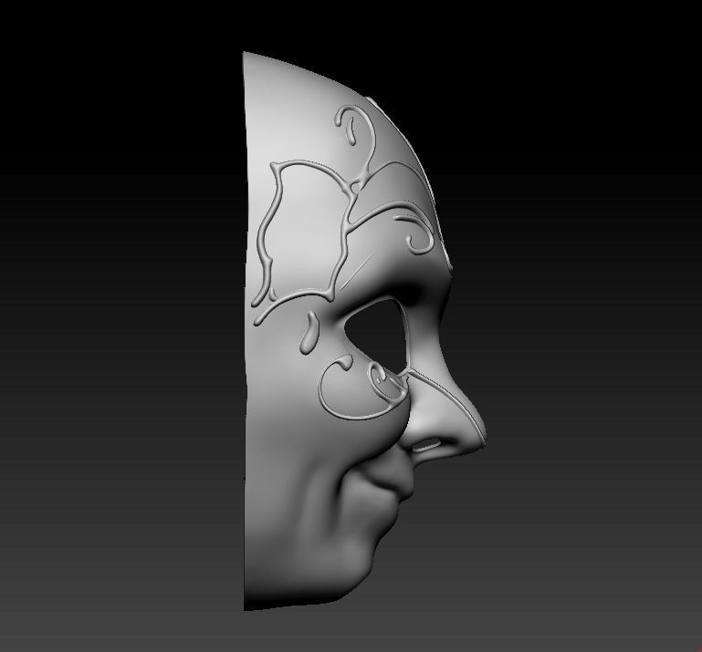 Venecian mask 01 3D model 3D printable | CGTrader