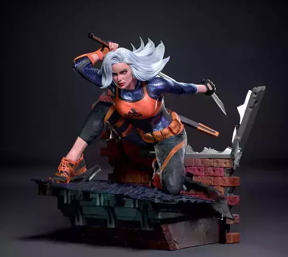 Rose wilson 3D model 3D printable | CGTrader