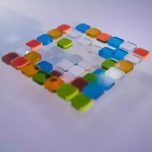 Modern Abstract Geometric Glass Loop 3D Motion Graphics Texture ...
