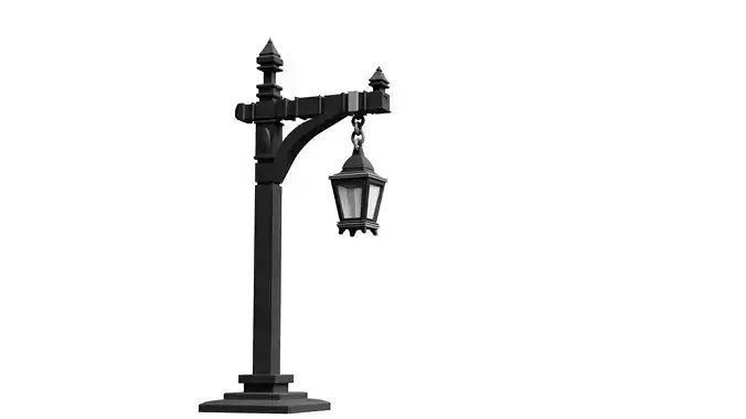 Medeival Lamp Post 3D model | CGTrader