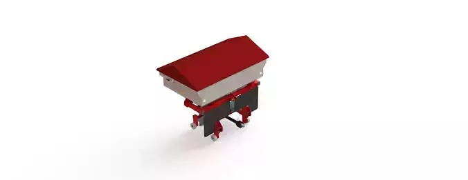 WG 0008 - Mounted mineral fertilizer spreader 3D model animated | CGTrader