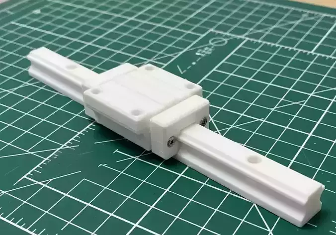 3D Printed Linear Guideways Block Rail MGW12 3D model 3D printable ...