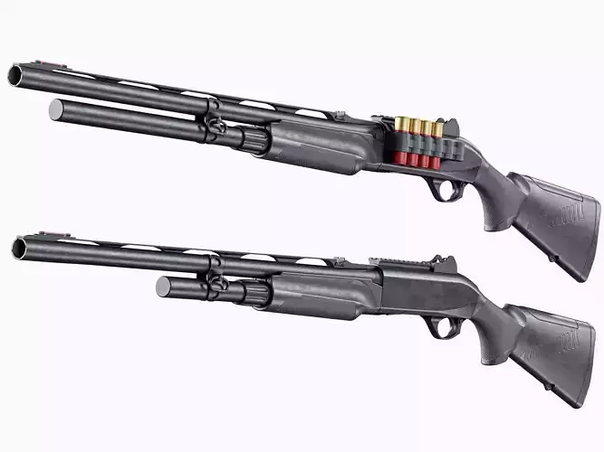 3D model Benelli M2 Tactical Modular Shotgun VR / AR / low-poly | CGTrader