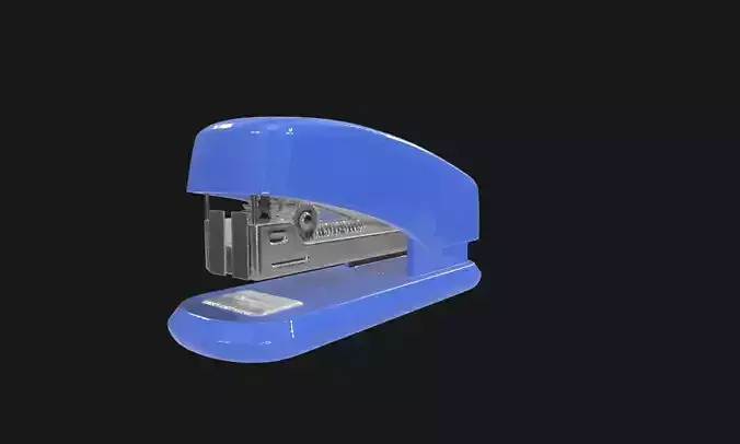 Metal Stapler Modern Blue Cool 3D Model 3D model | CGTrader