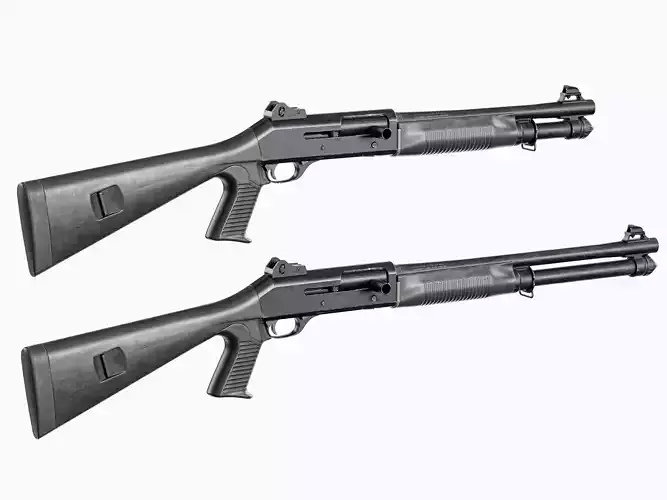3D model Benelli M4 Modular Shotgun VR / AR / low-poly | CGTrader