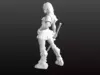 Chibi Anime Cyborg Girl STL Futuristic Cute 3D model 3D printable ...