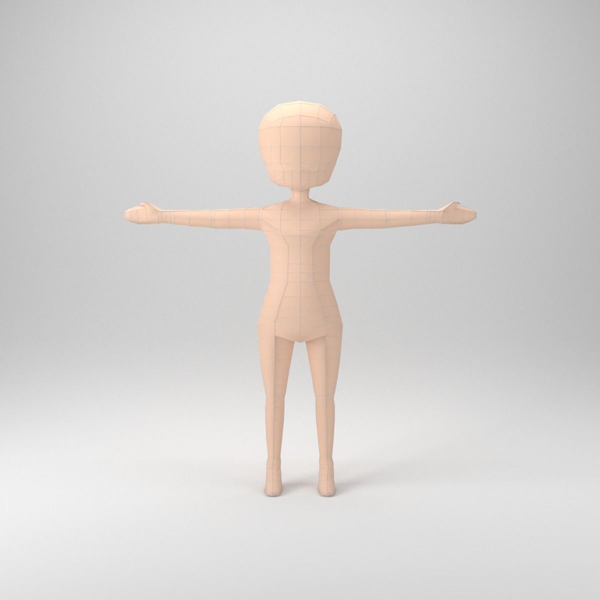 3D model Chibi base mesh VR / AR / low-poly | CGTrader