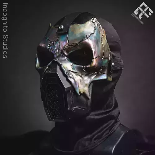 METAL PHANTOM IRIDESCENT GHOST MASK CALL OF DUTY COSPLAY 3D model 3D ...