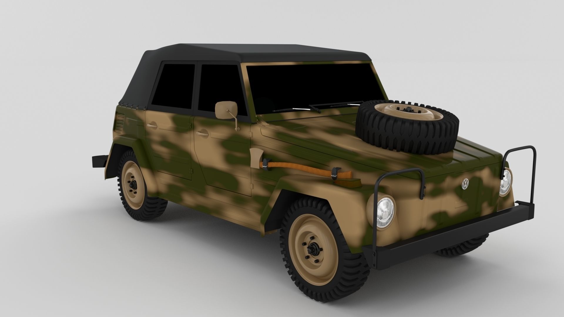 VW Type 181 Army 3D model | CGTrader