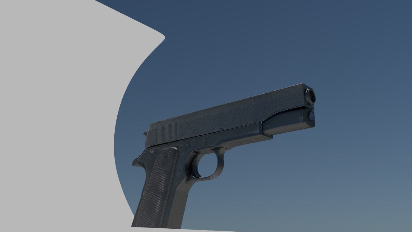3D model Realistic Handgun pistol VR / AR / low-poly | CGTrader