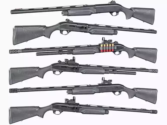 3D Model Pack Benelli M2 Shotgun Modular VR / AR / low-poly | CGTrader
