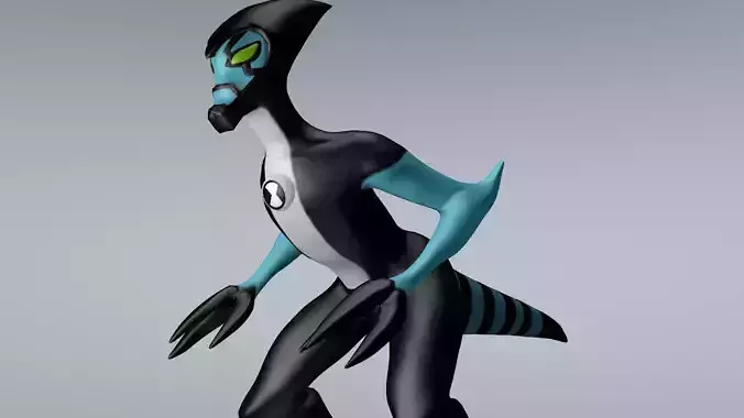 3D model XLR8 Ben 10 Alien VR / AR / low-poly | CGTrader