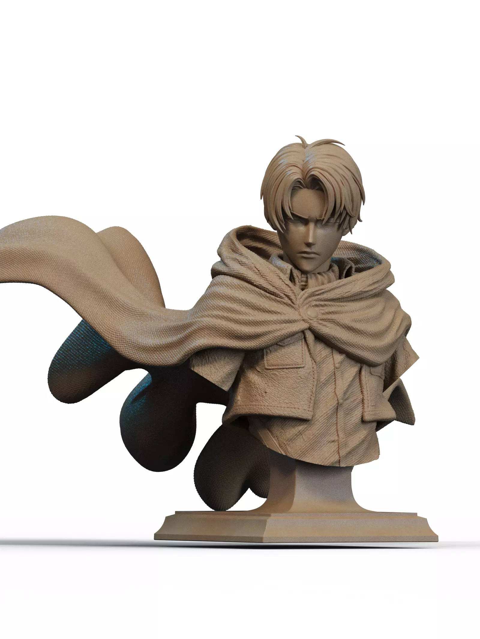 Levi Ackerman Bust 3D Print 3D model 3D printable | CGTrader