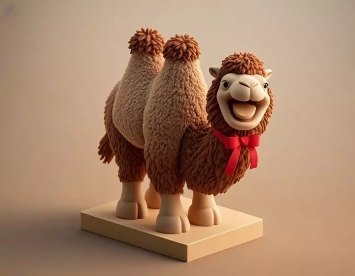 3252Laughing Camel 3D Printed Full Figure Statue STL 3D model 3D ...