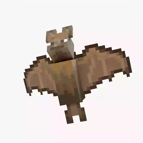 3D model Bat - Minecraft VR / AR / low-poly | CGTrader