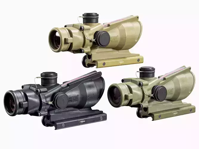 3D model Scope ACOG Sight VR / AR / low-poly | CGTrader