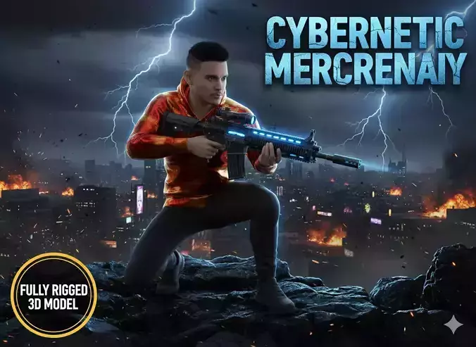 3D model Realistic Male Character Game-Ready Rigged 3D Model low-poly ...