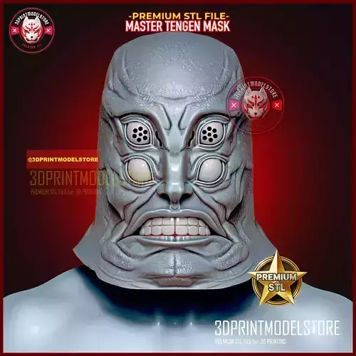 Master Tengen Jujutsu Kaisen Cosplay Mask - Anime Halloween 3D model 3D ...